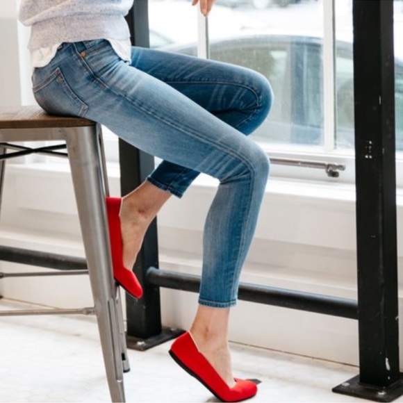 Old Navy | Shoes | Red Pointy Ballet Flats | Poshmark